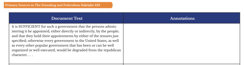 Federalist 39 | Bill of Rights Institute