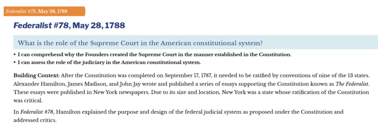 Federalist 78 | Primary Source | The Bill of Rights Institute