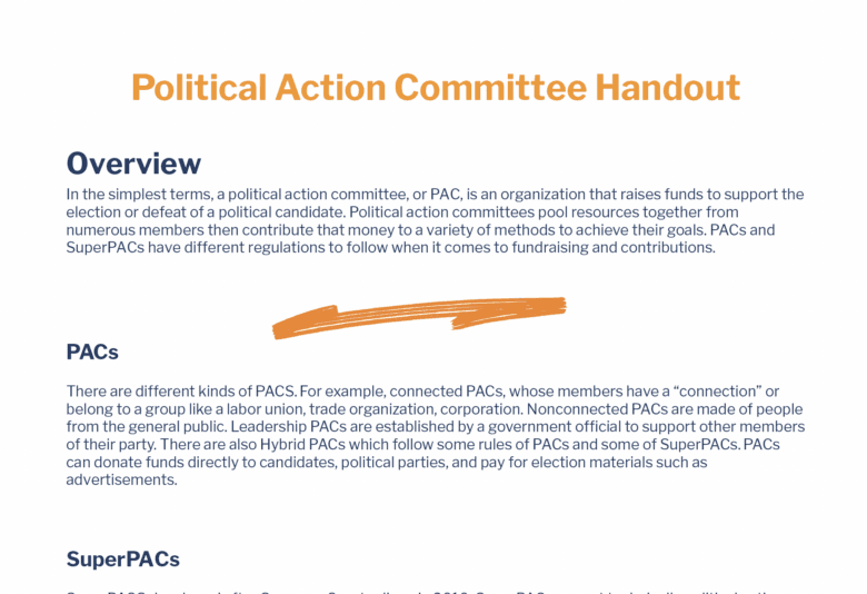 Political Action Committee | PACs and SuperPACs Student Activity | Bill ...