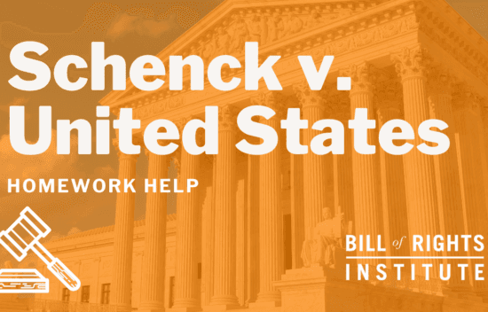 Landmark Supreme Court Cases: Schenck v United States | Bill of Rights ...