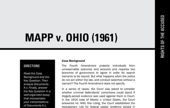 Landmark Supreme Court Cases: Mapp v Ohio | Bill of Rights Institute